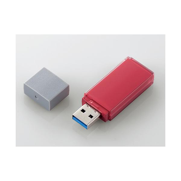 容量：64GBインターフェイス：USB3.2 Gen1コネクタ形状：USB Type-A最大転送速度(読み込み)：100 MB/sキャップタイプ：キャップ式セキュリティロック対応：○カラー：レッド