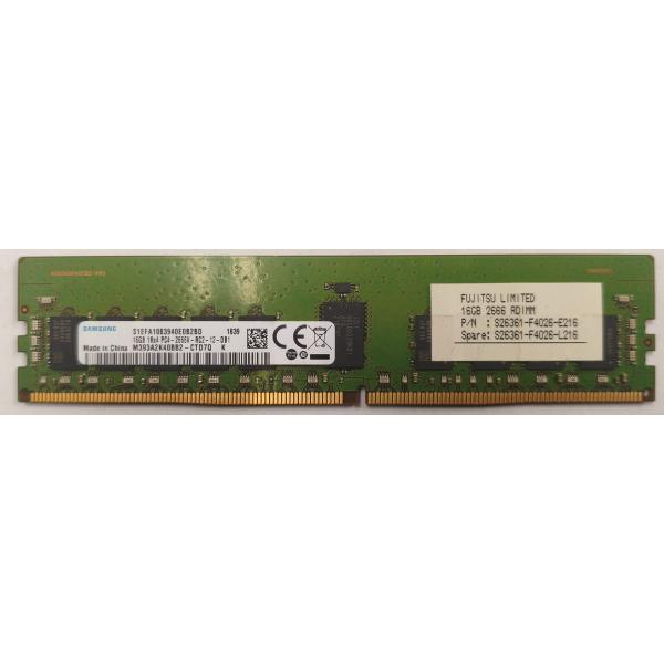 安心 正常動作確認済■SAMSUNG M393A2K40BB2-CTD7Q K 16GB PC4-2666V-RC2-12-DB1 PN:S26361-F4026-E216 ECC Registered サーバーPC用 メモリ 288pin...