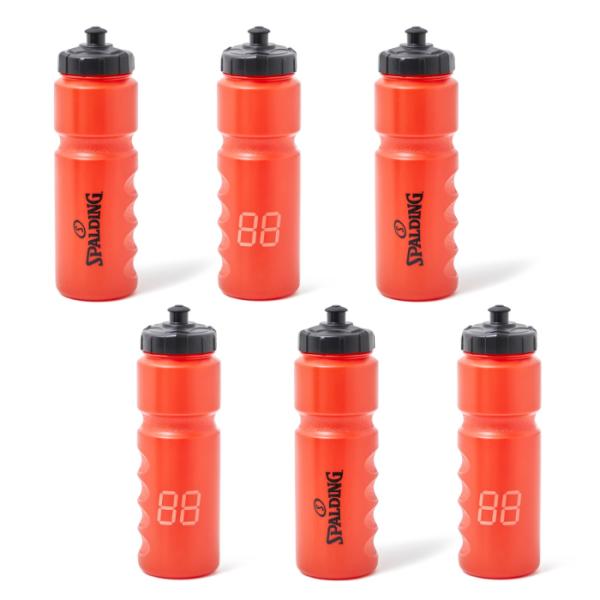 スポルディング スクイズボトル ナンバー レッド 15-008RD 800ml ×6個 15-008RD-6SET SPALDING 正規販売店