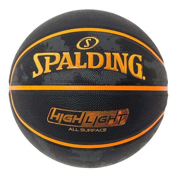 正規販売店 スポルディング バスケットボール ハイライト オレンジ ラバー SZ5 5号球 85-157J バスケ SPALDING