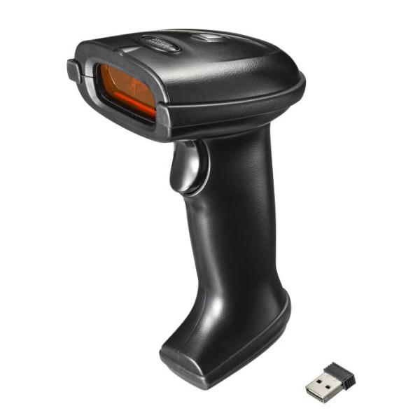 サンワサプライ 2.4Gワイヤレス1次元バーコードリーダー BCR-WL1D1BK ブラック