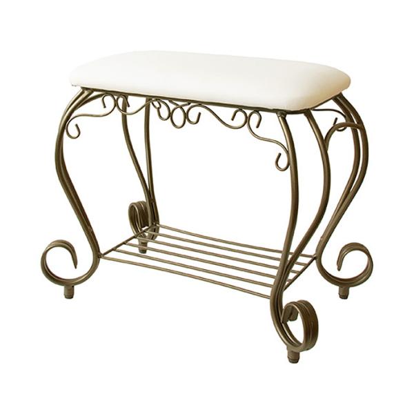 玄関チェア エントランスチェア Celestia セレスティア BCW-5030-GD アンティークゴールド 宮武製作所 MIYATAKE おしゃれ 玄関椅子 イス 完成品