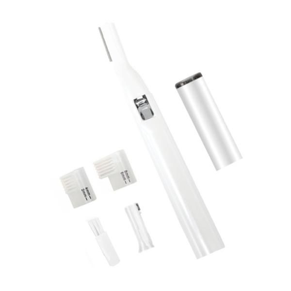 ロゼンスター フェイスシェーバー F-621 ホワイト【メール便】 多彩なアタッチメントで、マユも素肌もお手入れ簡単