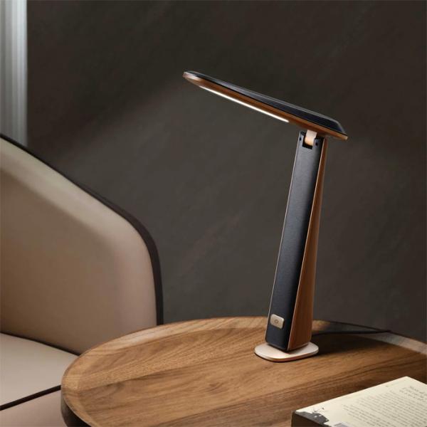 MotoM モトム デスクライト LEDデスクスタンド GST018B ブラック オリンピア照明 読書灯 木目調 レザー調 コンパクト おしゃれ