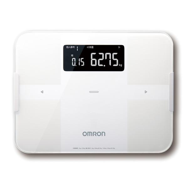 オムロン 体重体組成計 カラダスキャン スマホ連動 体脂肪率 内臓脂肪レベル 体重計 KRD-608T2-W 登録人数4人