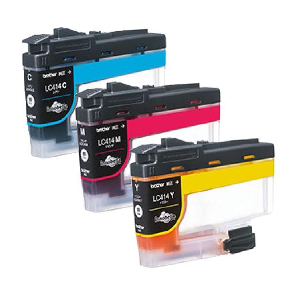 【セット】ブラザー brother 純正 インクカートリッジ 3色セット LC414 C/M/Y LC414COLOR-SET