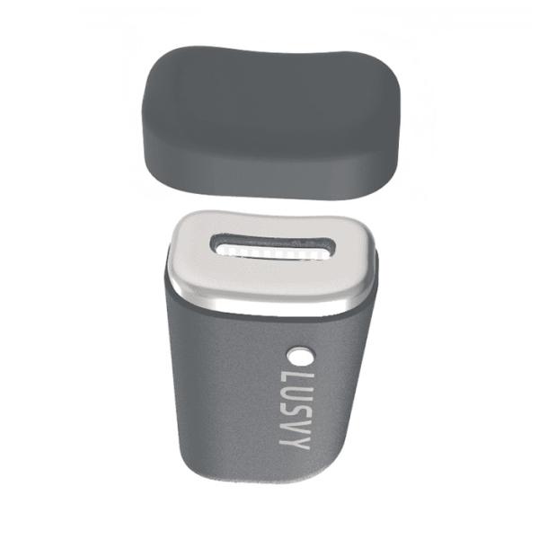 ナガオカ 超音波式目元ケア LEYEC1000 ダークグレー LEYEC1000DGR 超音波振動 LED機能 小型 軽量 NAGAOKA