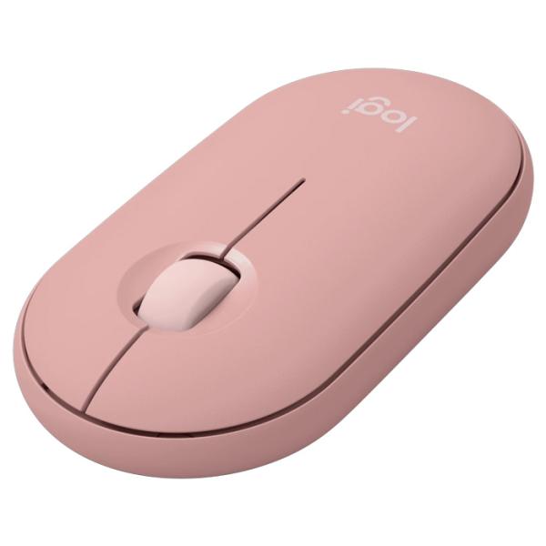 ロジクール 静音 薄型 ワイヤレスマウス Logicool PEBBLE MOUSE 2 M350SRO ローズ Bluetoothマウス おしゃれ 可愛い かわいいマウス Easy Switch機能搭載 Logi Bolt対応 スリム コ...