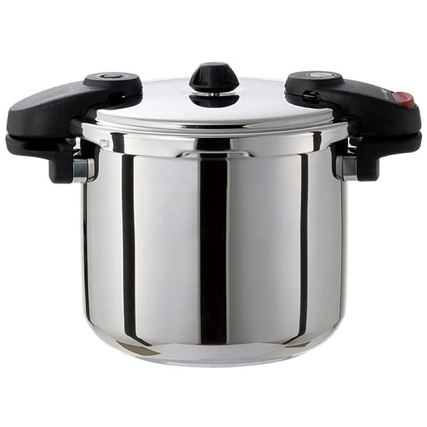 ワンダーシェフ 両手圧力鍋 8.0L 業務用 ミドルサイズ プロ仕様 IH電磁調理器対応 NMDA80 610225