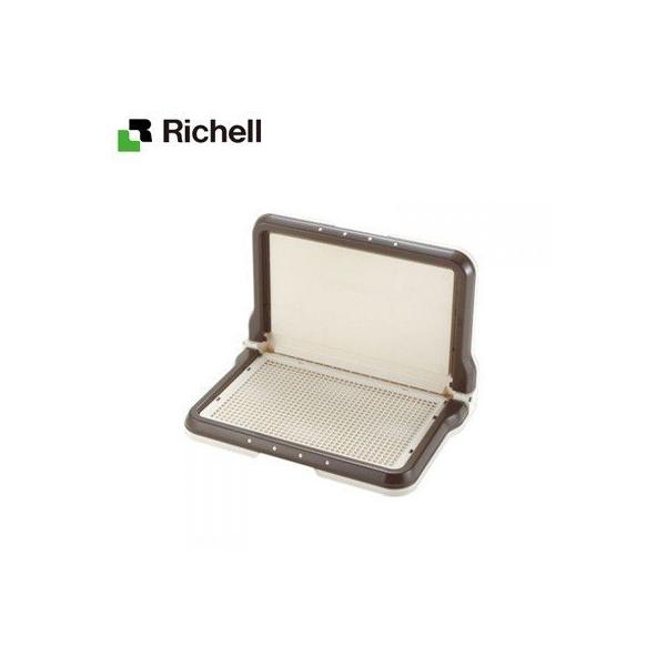 リッチェル しつけ用ステップL型トレー レギュラー ダークブラウン RI-4973655591345※返品交換不可