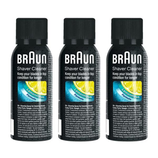 【3セット】ブラウン シェーバー用 シェーバークリーナー 容量100mL 3個セット スプレータイプ SC8000-3SET