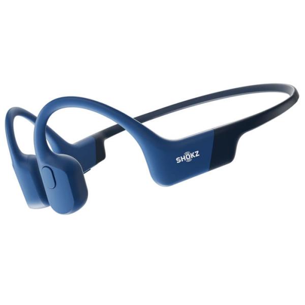 Shokz 骨伝導イヤホン OpenRun マイク対応 Bluetooth ワイヤレスイヤホン SKZ-EP-000005 ブルー爆買