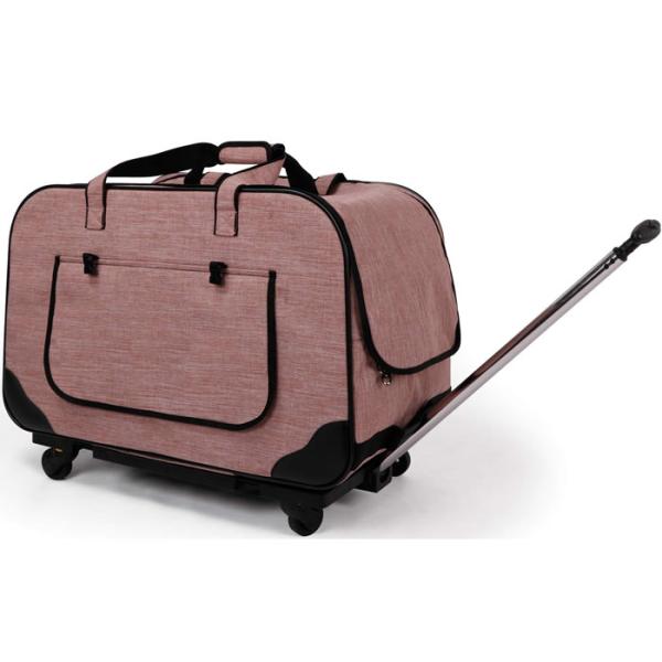 SunRuck ハンドル付き ペットキャリー 折り畳み キャリーカート キャリーバッグ SR-PCR01-BR ブラウン サンルック