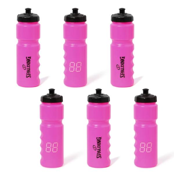 スポルディング スクイズボトル ナンバー ピンク 15-008PK 800ml ×6個 15-008PK-6SET SPALDING 正規販売店