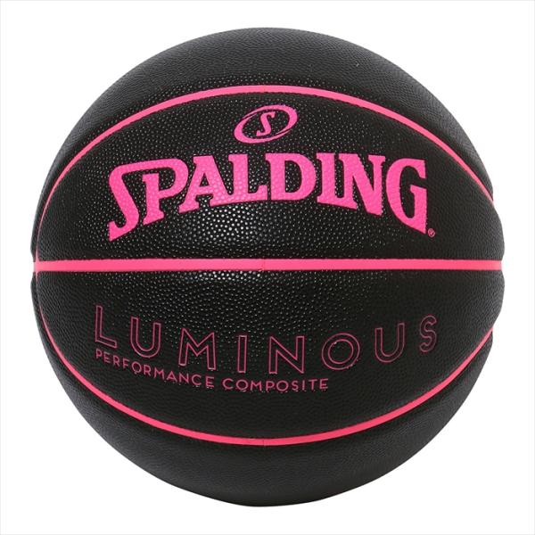 【正規販売店】スポルディング バスケットボール 6号 ルミナス コンポジット SZ6 SPALDING 人工皮革 77-845J ブラック×ピンク バスケ 合成皮革 ボール 正規品