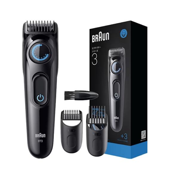 ブラウン メンズグルーミング ヒゲトリマー シリーズ3 BT3520 BRAUN 充電式 コードレス バリカン 髭剃り