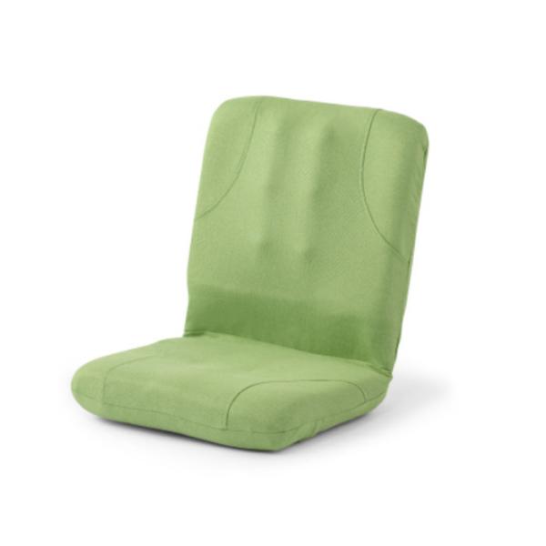 からだスッキリ座椅子 ホグレッシュ D-0070-4256-01 グリーン 姿勢サポート ドリーム プロイデア 腰 背中