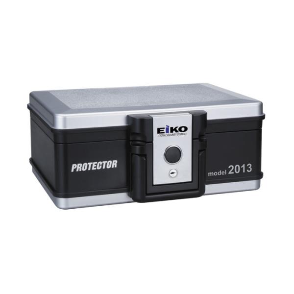 ※軒先でのお渡しになります。※EIKO エーコー 耐火防水プロテクターバッグ シリンダー式+ラッチ eiko-2013 シルバー　※返品・交換不可