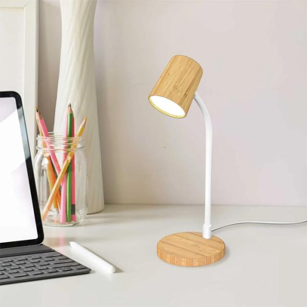 MotoM モトム LEDテーブルランプ 竹でつくった環境にやさしいLEDテーブルランプ GST016W ナチュラル オリンピア照明 読書灯 おしゃれ