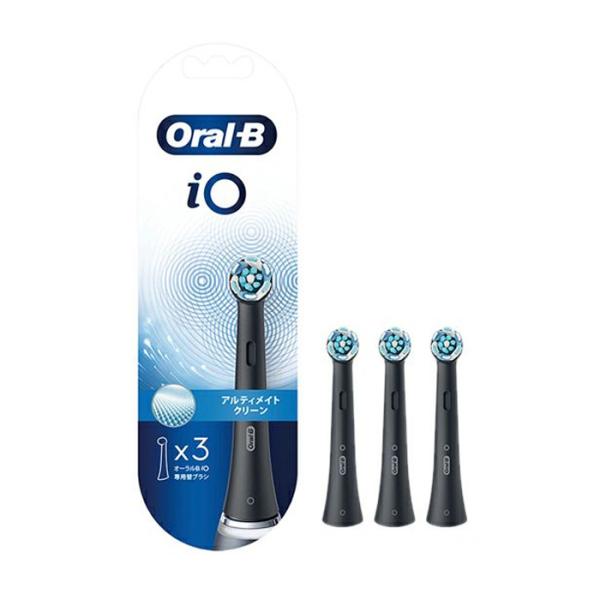 ブラウン オーラルB iOシリーズ専用 替えブラシ アルティメイトクリーン ブラック 3本入り IORBCB-3EL