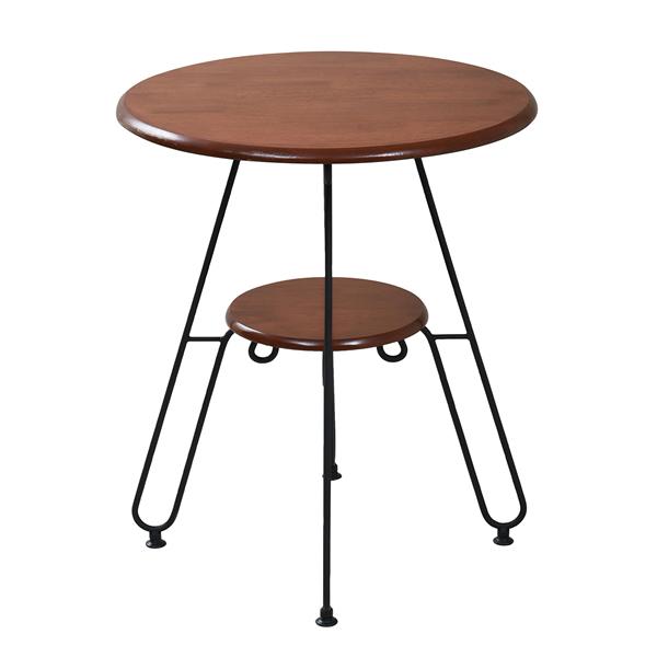 JKプラン ヨーロッパ風 ロートアイアン カフェテーブル 丸テーブル IRI-0051-BK ブラック　※返品・交換不可