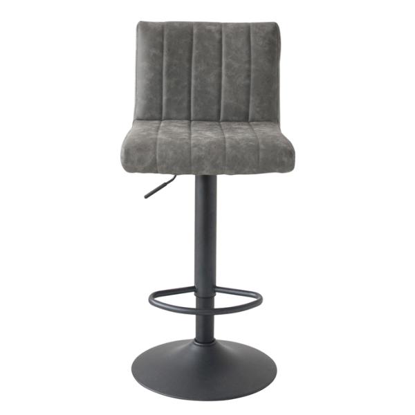 カウンターチェア バーチェア Passe パッセ KNC-K102-DGY ダークグレー 宮武製作所 MIYATAKE ヴィンテージ調 PUレザー座面 回転椅子 イス