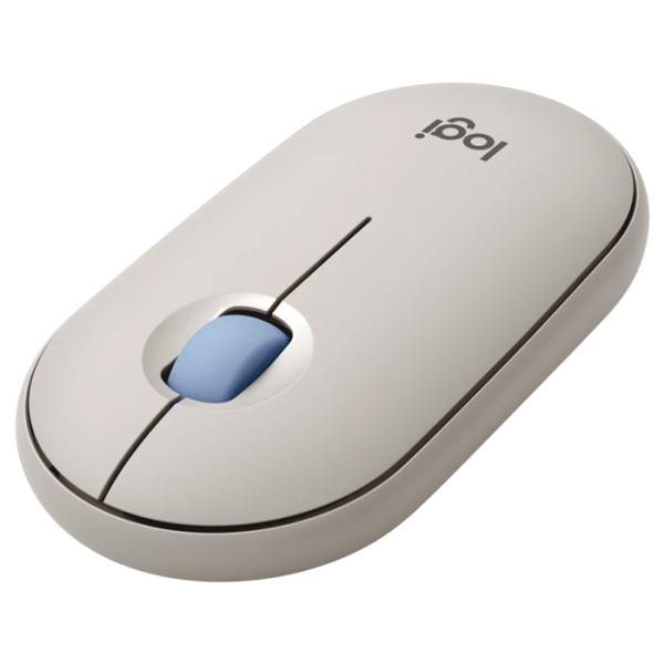 ロジクール 静音 薄型 ワイヤレスマウス Logicool PEBBLE MOUSE 2 M350SGY グレージュ Bluetoothマウス おしゃれ 可愛い かわいいマウス Easy Switch機能搭載 Logi Bolt対応 スリム...