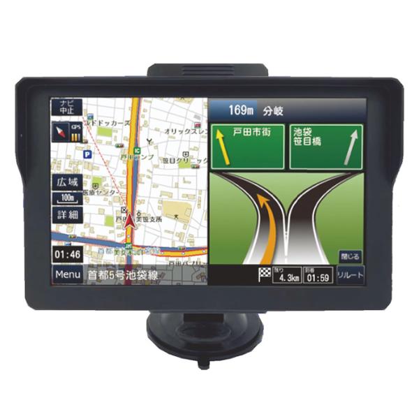 OVER TIME カーナビ 7インチ前後ドライブレコーダー搭載ワンセグナビゲーション OT-WDN712N ダイアモンドヘッド 前後ドラレコ機能付き 2025年度リリース地図搭載 ポータブルナビ ワンセグ録画機能