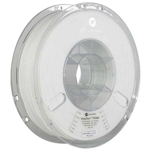 Polymaker PolyFlex TPU95 フィラメント (1.75mm, 0.75kg) True White ホワイト 3Dプリンター用 PD01002 ポリメーカー