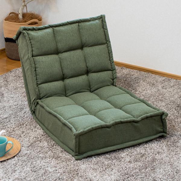 SUWALABO スワラボ 座椅子 herbs ハーブス スプリング座面の繋がるフロアチェア RMTH-03-OLV オリーブ スタジオいぶき リクライニング インテリア ソファー 椅子 おしゃれ かわいい テレワーク フロアソファ