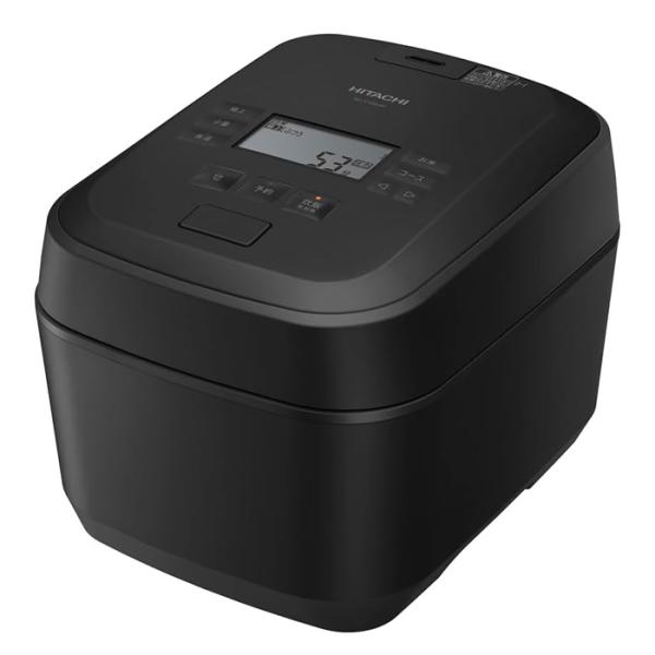 日立 5.5合炊き IHジャー炊飯器 圧力＆スチーム ふっくら御膳 RZ-V100JM-K フロストブラック 圧力スチーム 大火力 沸騰鉄釜 蒸気カット スチーム保温