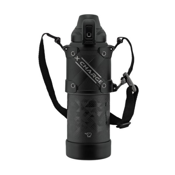 象印 1.0L（1000ml） 水筒 クールボトル 保冷専用 シームレスせん スポーツドリンク対応 SD-HB10-BA ブラック 本体丸洗い スポーツ サッカー 野球 丈夫 子供 部活