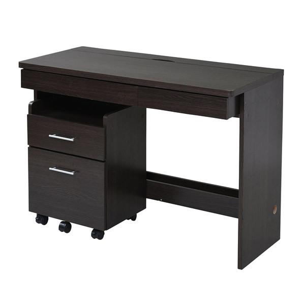 JKプラン デスク シンプルデスク 2点セット 幅100 奥行44.5 高さ72.5 SGT-0125-DB ダークブラウン ジェイケイ・プラン　※返品・交換不可