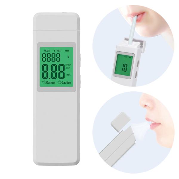 エスケイジャパン メモリー機能付き アルコールチェッカー SKJ-AL1500JPB-WH ホワイト アルコール測定器 アルコールセンサー 飲酒検査 飲酒検知器 アルコールチェック 乾電池式