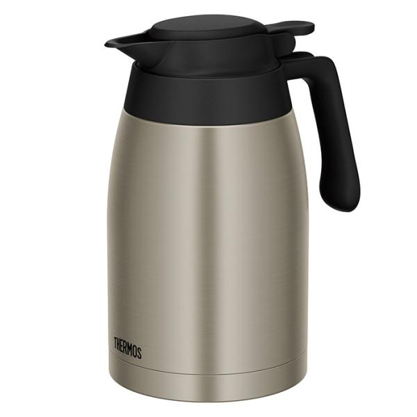 サーモス ステンレスポット 1500ml ステンレス TTG-1500-S 軽量 コンパクト 丸洗いOK 食洗機対応 魔法瓶 おしゃれ