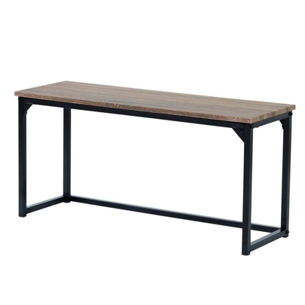 JKプラン ベンチ ダイニングベンチ 90 cm UNI-0007-BKBR ブラック×ブラウン 玄関 ベンチ 収納 省スペース ダイニングチェア ロングスツール 長椅子 座面高 42cm ブラウン
