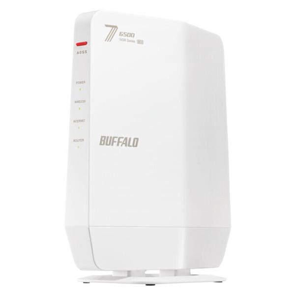 バッファロー デュアルバンド Wi-Fiルーター 5764+688Mbps AirStation Wi-Fi 7対応 WSR6500BE6Pシリーズ WSR6500BE6P-WH ホワイト 11be対応 5GHz/2.4GHz