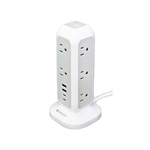 【発売日：2024年06月20日】32250 Verbatim 三菱ケミカルメディア 三菱ケミカルメディア株式会社 三菱化学メディア株式会社 MITSUBISHI KAGAKU MEDIA タワー型充電タップ 11xAC 2xUSB-C 2...