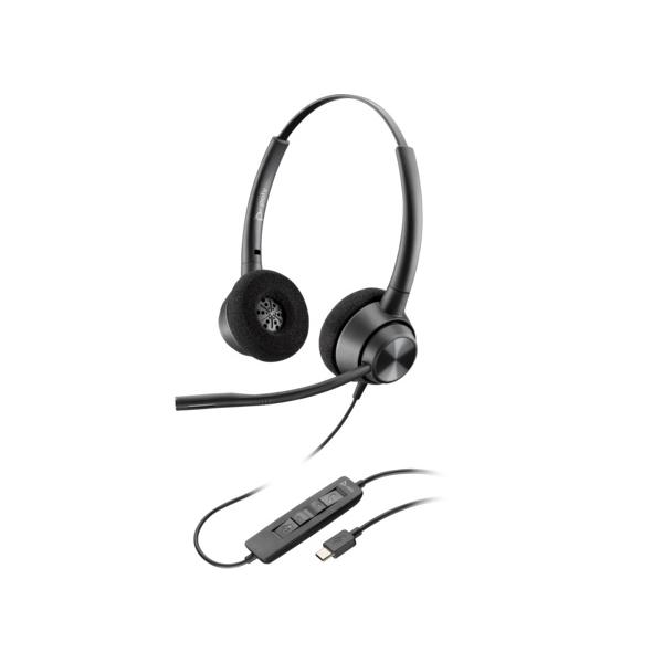 【発売日：2023年11月10日】767G0AA HP 767G0A Poly EncorePro 320 USB-A 両耳 有線モデル ノイズキャンセリングマイク搭載 TAA 米国政府 軍向け調達基準認証