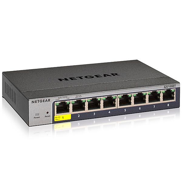 【発売日：2019年09月20日】GS108T-300JPS NETGEAR GS108T GS108T300JPS ネットギア ギガビット8ポート PoE受電対応 スマートスイッチ Insight対応