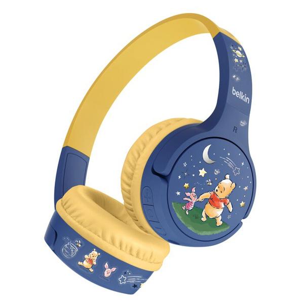 【発売日：2025年07月31日】AUD002qcWPV3-DY belkin AUD002qcWPV3 AUD002qcWPV3DY ベルキン SoundForm Mini 子供 ワイヤレスヘッドホン くまのプーさん