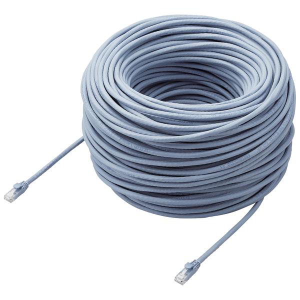 【発売日：2020年07月01日】LD-GPAT/BU100RS ELECOM LD-GPAT LDGPATBU100RS エレコム LDGPAT BU100RS LANケーブル CAT6A対応 EU RoHS指令準拠 ツメ折れ防止カバー ...