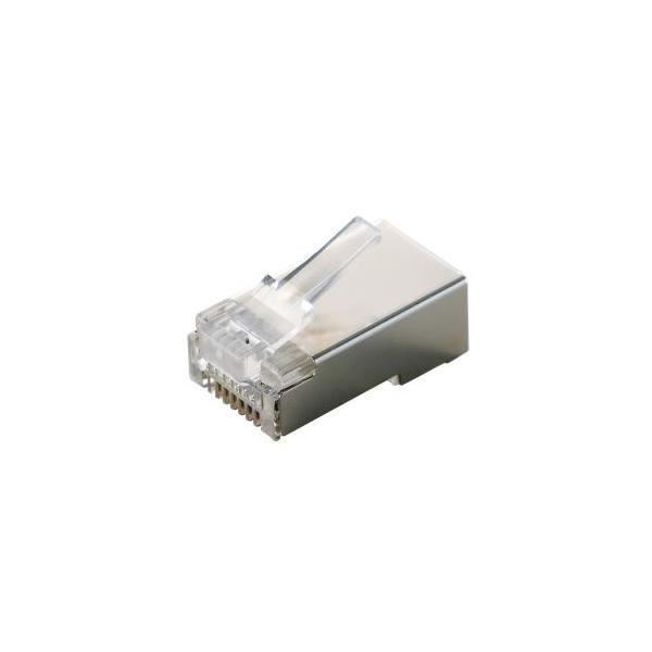 【発売日：2025年11月19日】LD-SRJ45T10V2 ELECOM LD-SRJ45T10V LDSRJ45T10V2 エレコム LDSRJ45T10V RJ45中継コネクタ Cat5e対応 単線 ヨリ線両対応 STP 10個入 ハ...