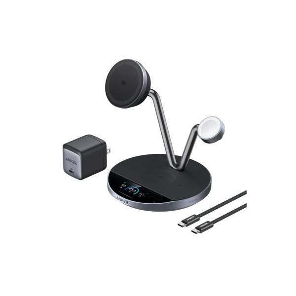 B25X7J11 アンカー・ジャパン B25X7J1 Anker アンカー ジャパン Prime Wireless Charging Station 3-in-1 MagGo AirCool Dock Stand ブラック