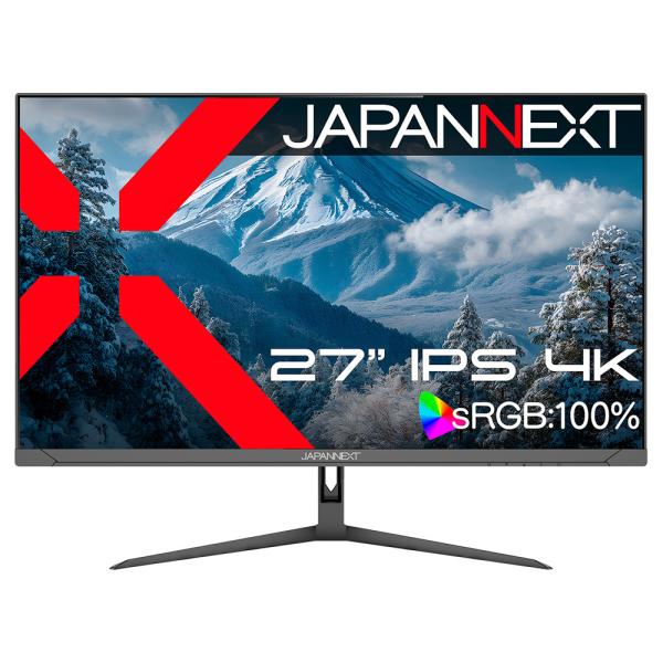 【発売日：2026年01月22日】JN-IPS27U JAPANNEXT JNIPS27U 27型 3840×2160 HDMI×2、DP×1 ブラック スピーカー有 2年保証