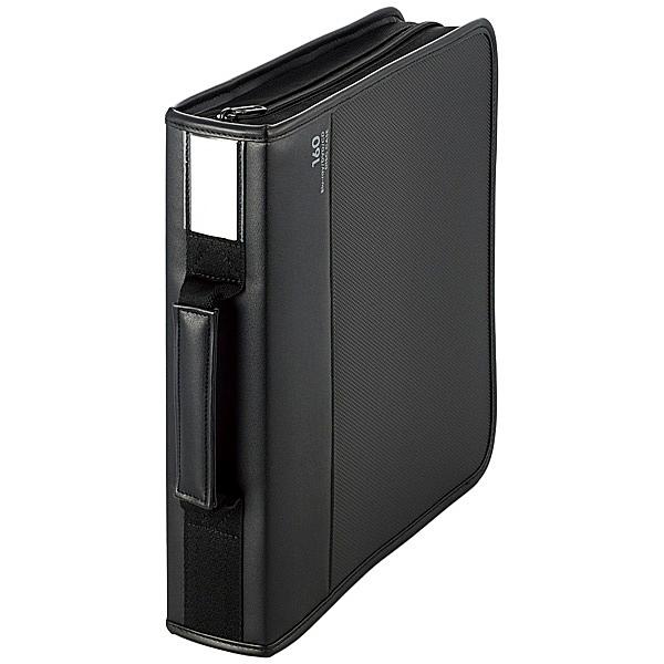【発売日：2016年07月03日】CCD-SSB160BK ELECOM CCD-SSB160 CCDSSB160BK エレコム CCDSSB160 CD DVD Blu-rayケース ファスナー付 160枚収納 ブラック