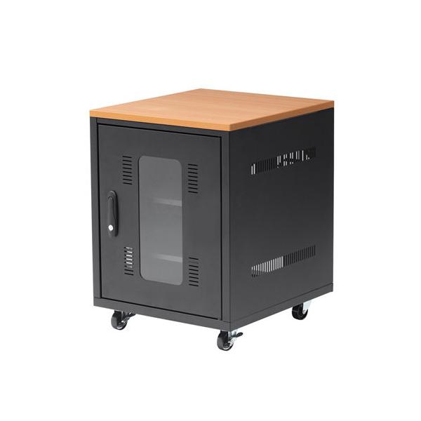 CP-SBOX4560 サンワサプライ CPSBOX4560 SANWA SUPPLY 扉付き機器収納ボックス W450 H600 木目天板