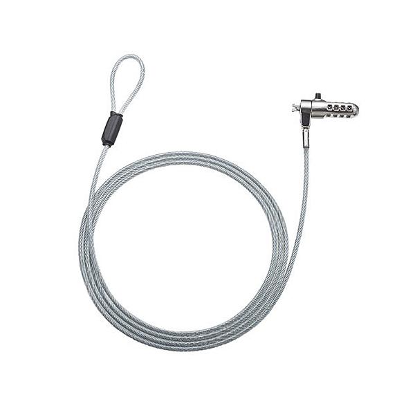 SLE-40S サンワサプライ SLE-40 SLE40S SANWA SUPPLY SLE40 nanoスロット対応セキュリティワイヤー ダイヤル錠