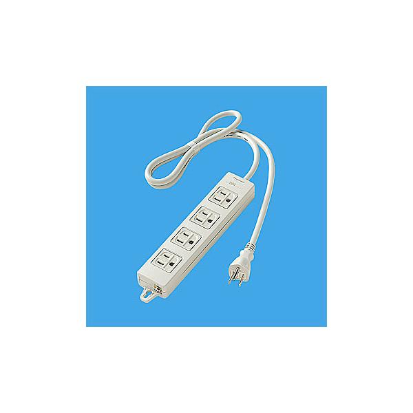 WCH2314H Panasonic 三洋電機 三洋電機株式会社 OAタップ 接地15A形 4コ口 グレー 1mコード付 マグネット付