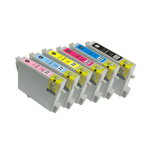互換インク プリンタ EPSON エプソンEPSON互換インクIC32（6色セット）〔対応メーカ〕・エプソン(EPSON)〔分類〕・互換インク〔セット内容〕・ブラック:(ICBK32)1個・シアン:(ICC32)1個・マゼンタ:(ICM32...